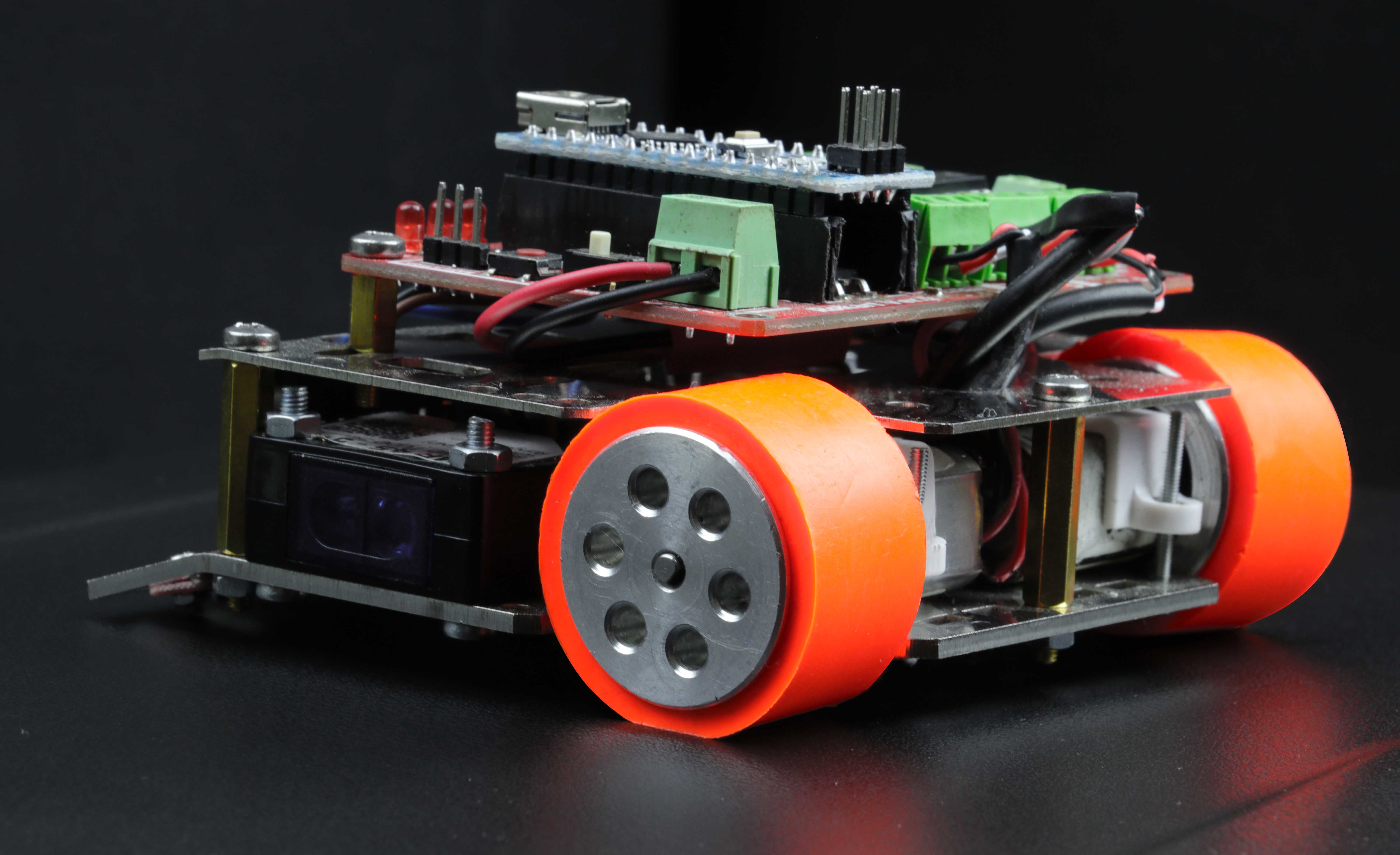 M1 Mini Sumo Robot Kiti Rokartlı Demonte Montajsız Mini Sumo Robot